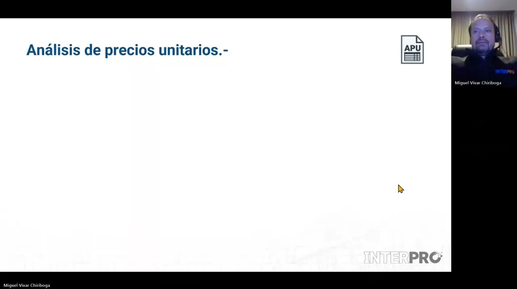 Conceptos de la técnica de análisis de precios unitarios | InterPro